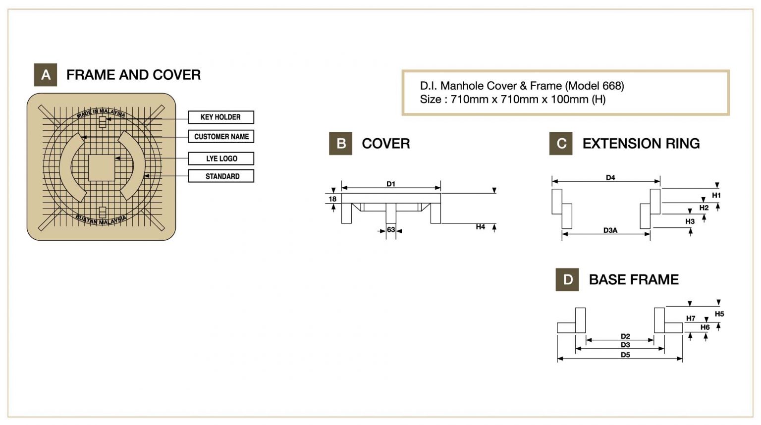 Manhole Cover (Model: 660) – LYE