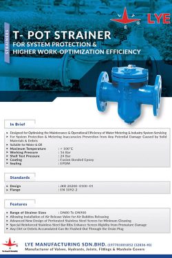 Valves & Strainers Brochures – LYE